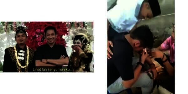 Berusaha Tegar Foto Bersama Mantan Di Pelaminan Pria Ini Akhirnya