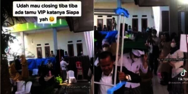 Nikahan Sudah Mau Selesai Tiba-Tiba Tamu 'VIP' Datang, Aksinya Bikin ...