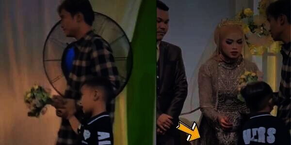 Viral Video Pria Hadiri Pernikahan Mantan Istri Sambil Bawa Anak
