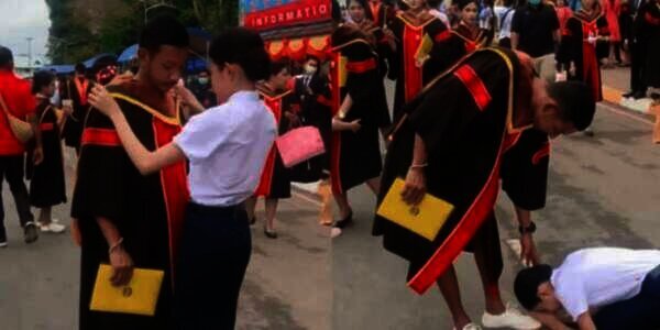 Adik Sujud Di Kaki Kakak Saat Wisuda Alasannya Bikin Nangis Warganet