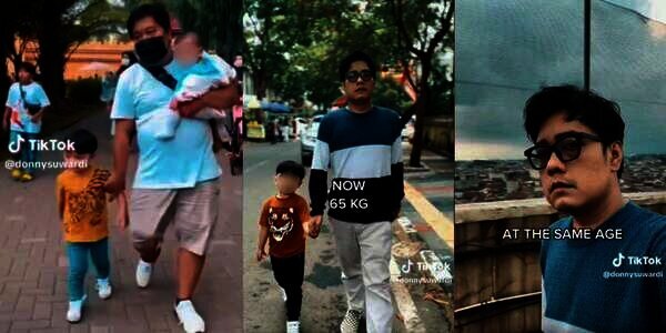 Transformasi Papa Muda Bobot 115 Kg, Berat Badan Susut Separuh Kurang ...