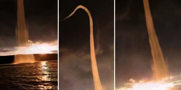 Viral Video Fenomena Waterspout Emas di Rusia, Penampakannya Disebut ...