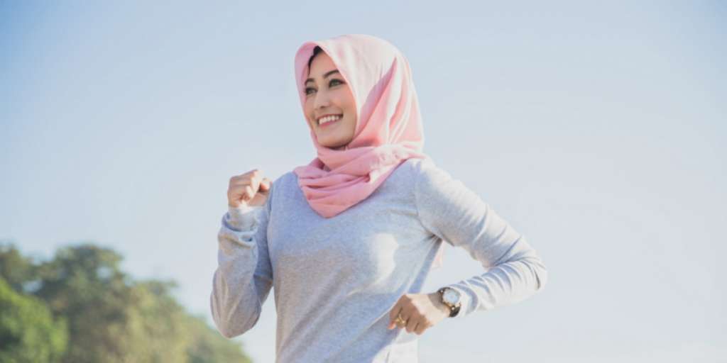 tutorial hijab untuk senam