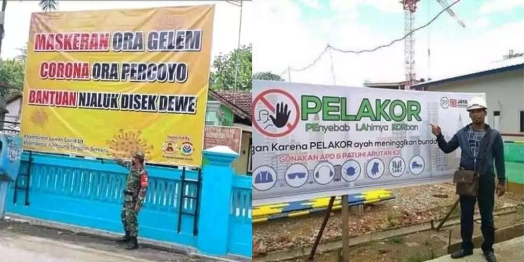 Bukannya Bikin Patuh dan Sadar, Deretan Tulisan di Spanduk dan Banner ...