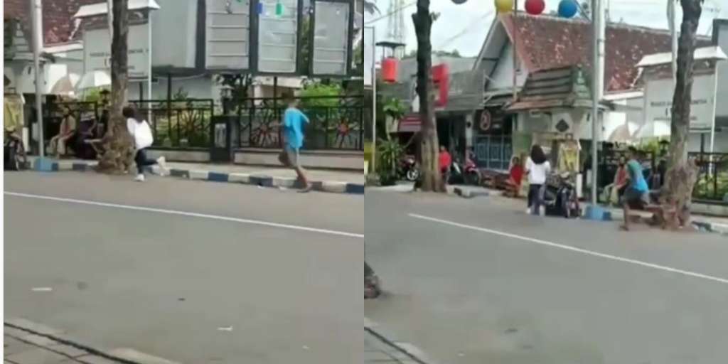 Viral Bocil Putus Cinta di Pinggir Jalan, Aksi Kejar-kejaran bak Film Bollywood | Dream.co.id