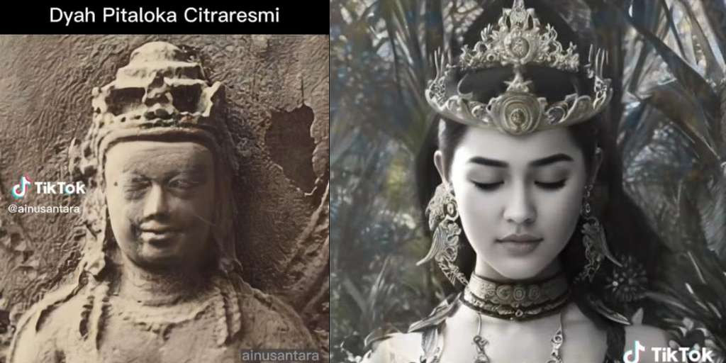 Begini Cantiknya Wajah Patung Puteri Kerajaan Sunda yang Jelita Dyah ...