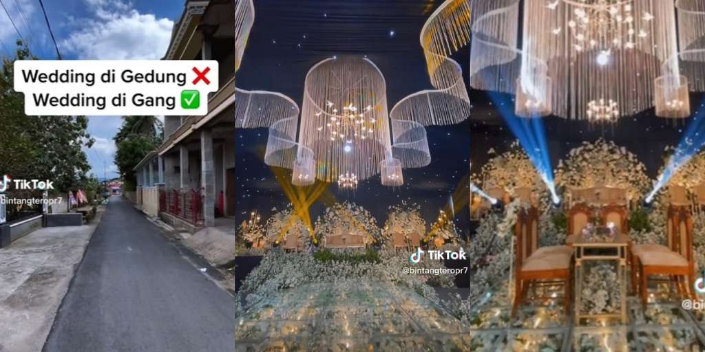 Dekorasi Mewah Pernikahan di Gang Ini Bikin Tamu Undangan Melongo | Dream.co.id