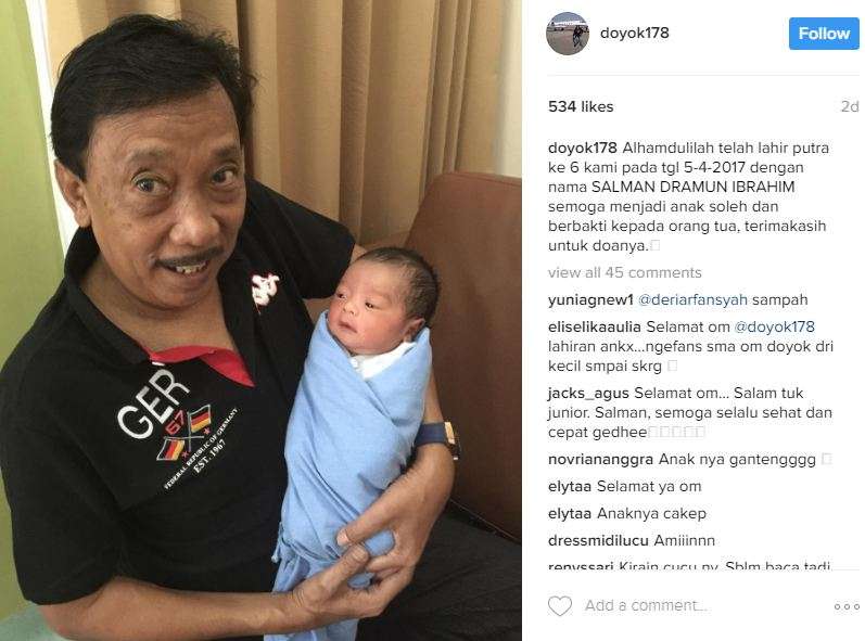 Alhamdulillah, Anak ke-6 Doyok Telah Lahir | Dream.co.id
