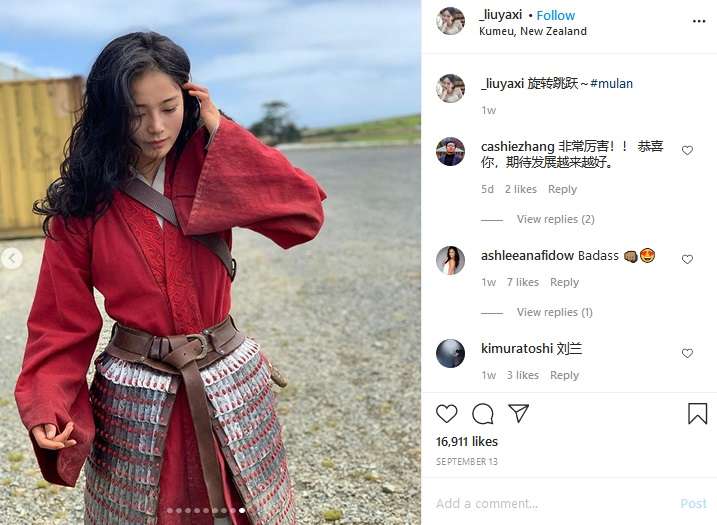 Liu Yaxi, Pemeran Pengganti Mulan yang Jago Bela Diri | Dream.co.id