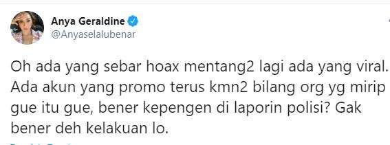 Heboh Video Syur Mirip Dirinya, Anya Geraldine: Gak Bener Kelakuan Lo | Dream.co.id