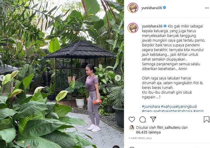 Yuni Shara Olahraga Sampai Keringatan, Bentuk Tubuh Sebenarnya Disorot ...