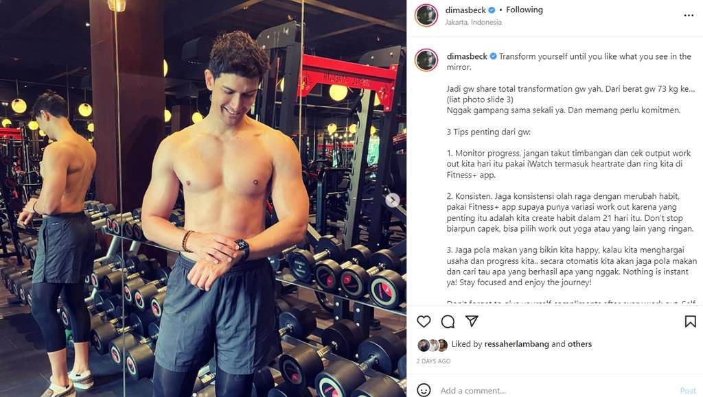Makin Ganteng dan Berotot, Ini Tips dari Dimas Beck | Dream.co.id