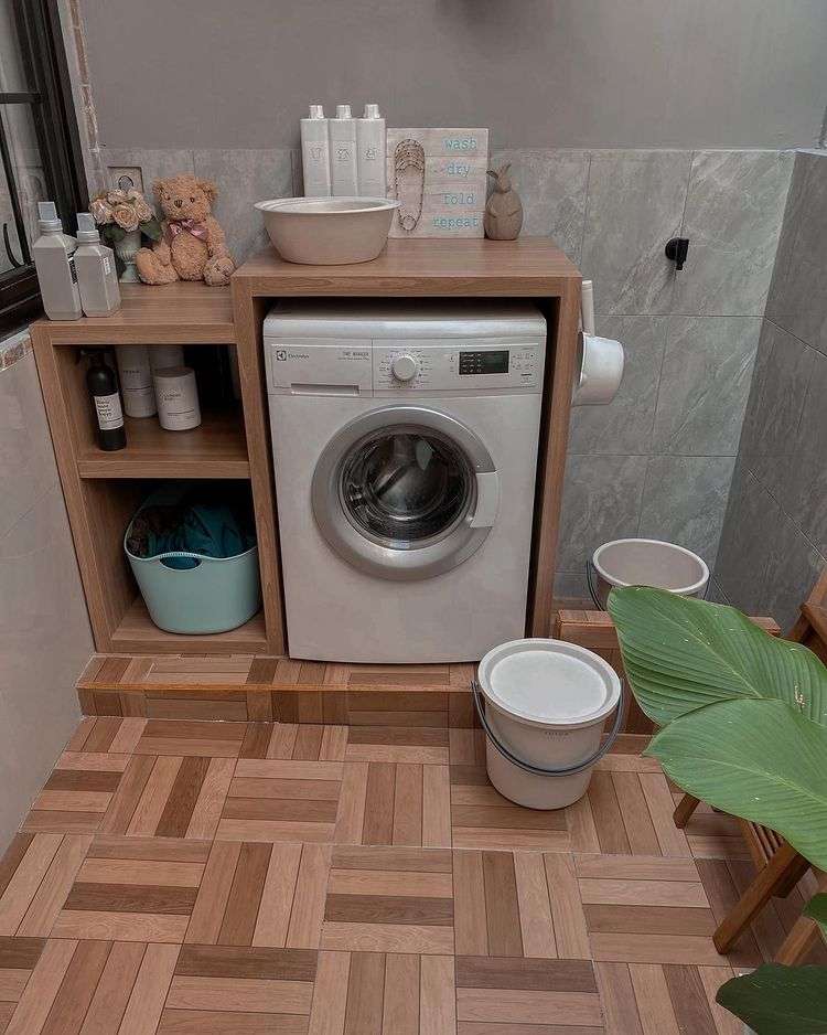 Ide Penataan Laundry Room Rapi, Pakai Pembatas | Dream.co.id