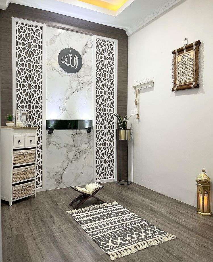 Penataan Musala di Rumah dengan Aksen Dinding Menarik | Dream.co.id