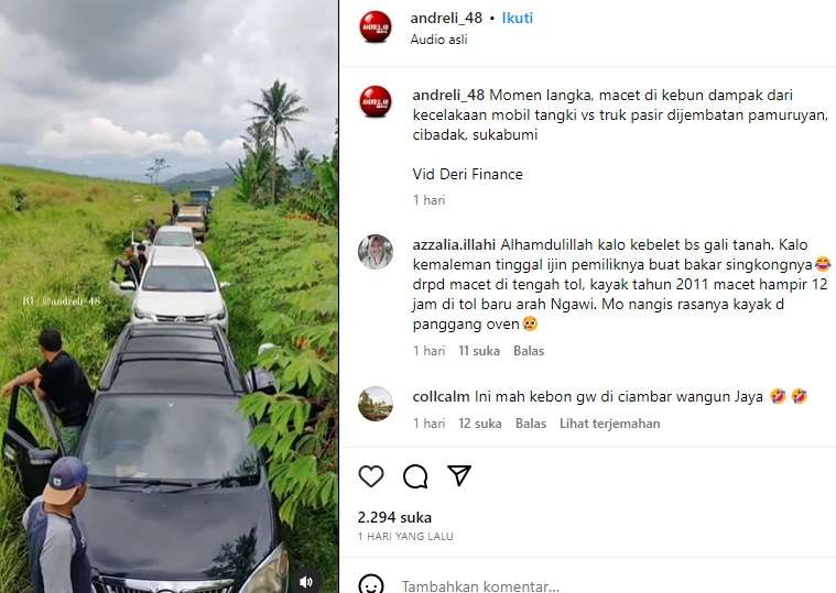 Hindari Macet Saat Mudik, Puluhan Mobil Terjebak di Kebon Singkong ...