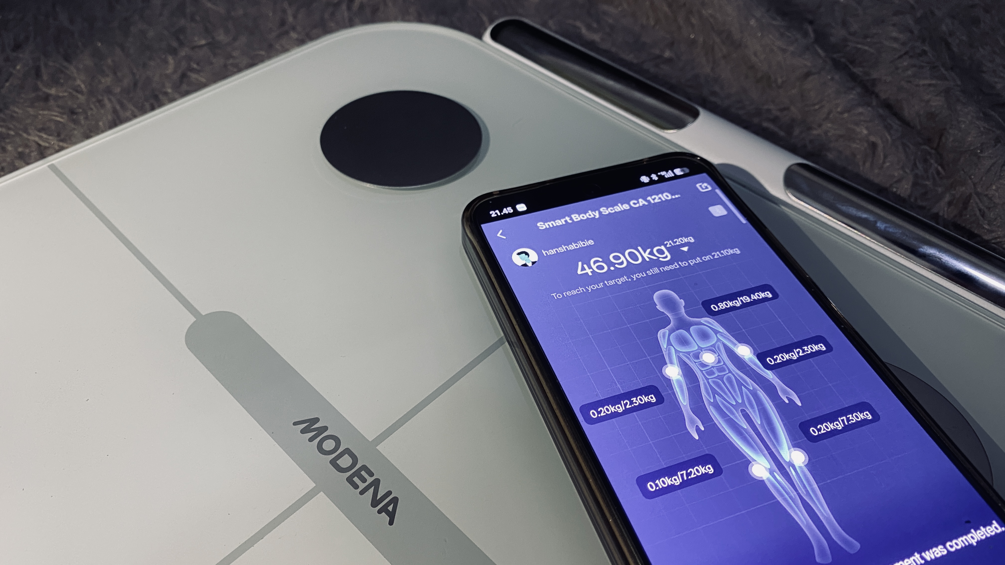 Review Timbangan Digital MODENA Smart Body Scale untuk Tracking ...